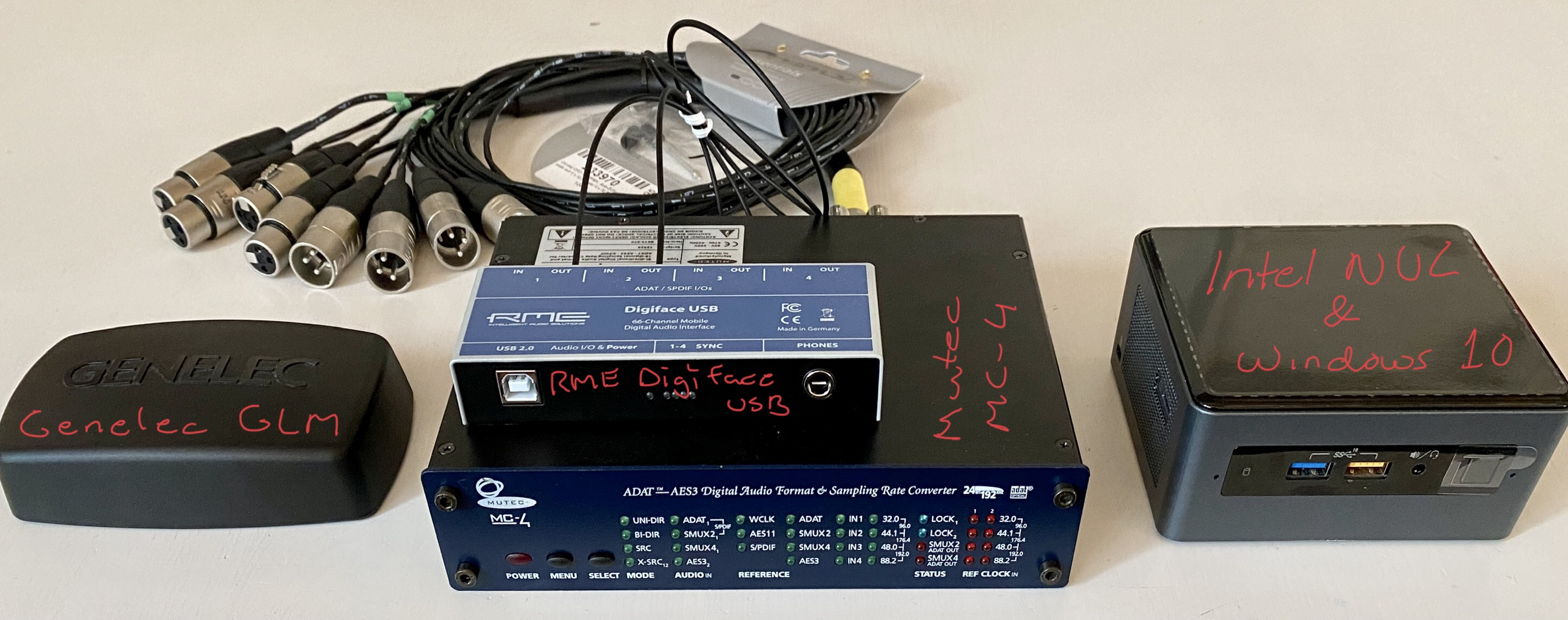 Multichannel AES/EBU from PC to Genelec monitors – Just because I/1 can